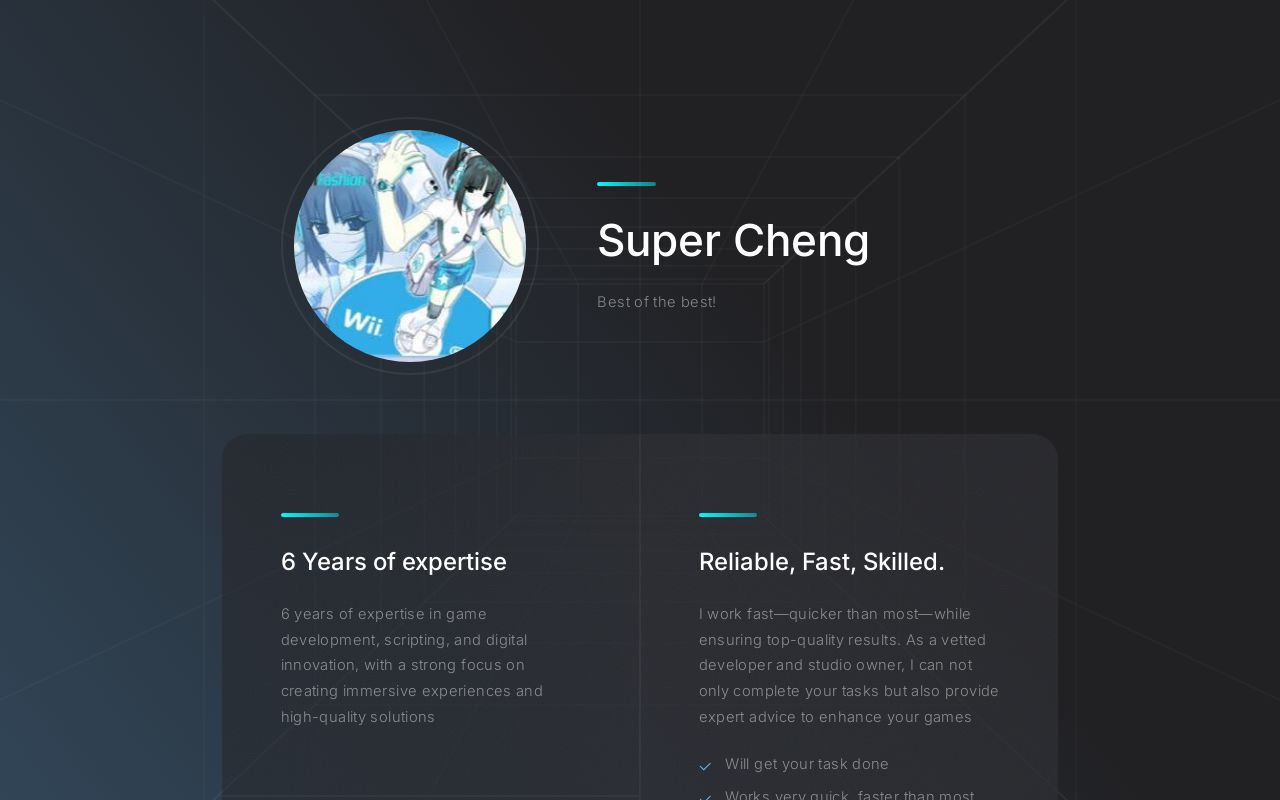 Super Cheng Portfolio